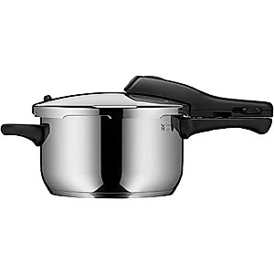 WMF Perfect Pressure Cooker Induction 4.5 L, Pressure Cooker, Large Cooking Signal, 2 Cooking Levels, Removable Lid Handle, Cromargan Stainless Steel