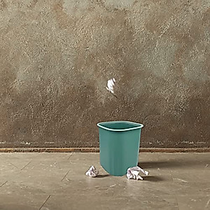 JASINCESS 1.5 Gallon Trash Can Small Plastic Wastebasket Square Trash Bin Garbage Container Bin for Bathroom, Kitchen, Bedroom, Home Office,Kids Rooms