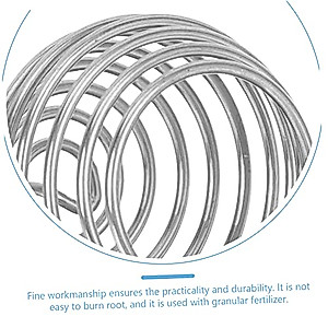 Yardwe 10pcs Tiny Pots Bonsai Fertilizers Succulent Steel Baskets Mesh Stainless Plant Holder Tool Gardening Fertilization Cups Accessories Potted for Nursery Orchid Manure Flowers