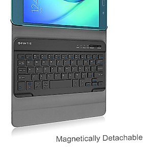 FINTIE Keyboard Case for Samsung Galaxy Tab A 8.0 (2015), Slim Shell Stand Cover w/Magnetically Detachable Bluetooth Keyboard for Tab A 8.0 SM-T350/P350 2015 (NOT Fit 2017/2018 Version), Black