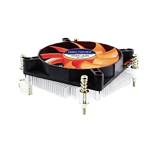 HIGH POWER® LGA-115x-mITX 1U Low-Profile Quiet 80mm Intel LGA 1150 1151 1155 1156 CPU Cooling Fan Mini ITX Micro ATX mITX PC i5 i7 Processor Cooler