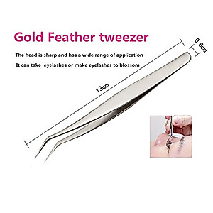 Yimart Professional Eyebrow Tweezer Set False Eyelash Extension Tool Kits Set Eyebrow Tweezers Eyebrow Trimmer Stainless Steel Eye Lashes Tweezers 7Pcs Grafting false eyelashes Makeup Accessories