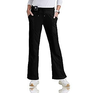 Grey's Anatomy 4276 4 Pkt Yoga Knit Waistband Pant (Black, Medium)