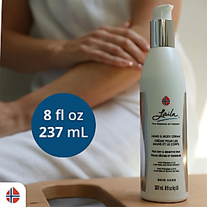 Geir Ness Laila Hand & Body Cream - Skin Moisturizing and Nourishing Formula for Soft and Smooth Hands - Vitamin A & E, Aloe Vera and Honey Extract