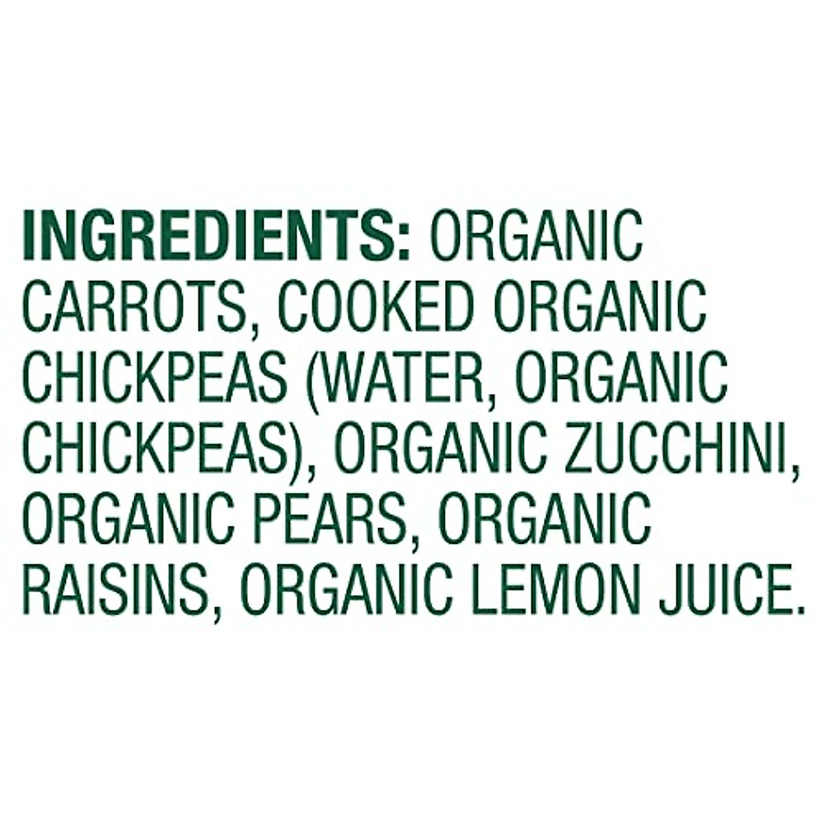 Sprout Organic Baby Food, Stage 2 Pouches, Carrot & Chickpea Plant Powered Protein, 3.5 Oz Purees (Pack of 12)