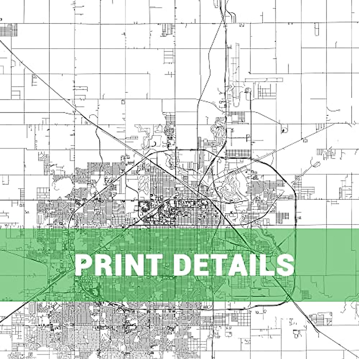 Dear Mapper Lubbock United States View Abstract Road Modern Map Art Minimalist Painting Black and White Canvas Line Art Print Poster Art Line Paintings Home Decor (Set of 3 Unframed) (24x36inch)