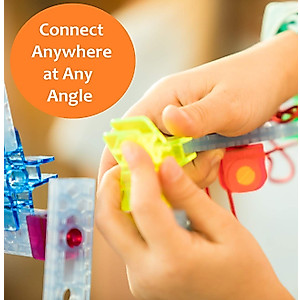 Brackitz Structures Educational STEM Manipulatives Building Block Toy | Sensory Learning Toys for Children PreK-6 | 320 Pc Set