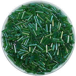 XUKY 2x6mm Multi Color Silver Lined Bugle Czech Glass Spacer Beads 500pcs/lot Austria Crystal Long Tube Beads For Jewelry Making-57955