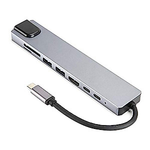 USB-C Interface Specification HDMI Hub Built-in Conversion Chip USB-C Adapter,for iPad Pro/MacBook/Type C Devices RJ45 Ethernet Mini SDTF OTG Adapter