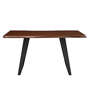 Modway Live Edge Ardor Dining Table, 60", Black Walnut