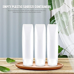 YXC 12PCS PE Travel Size Bottles 1oz Squeeze Bottles With labels Leak Proof BPA Free Refillable Tubes Travel TSA Approved Containers For Toiletry Toothpaste Container Travel Bottles For Toiletries