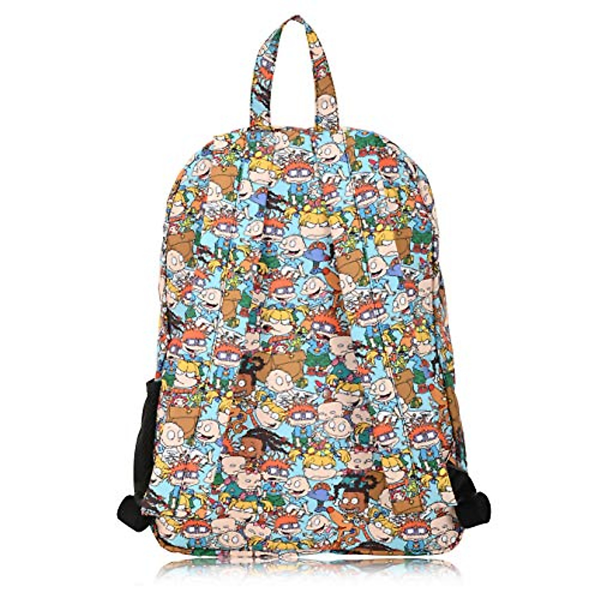 Nickelodeon Rugrats Reptar Classic Backpack - Light Blue Rugrats Reptar, Tommy, Chickie, Angelica and Susie Allover Knapsack