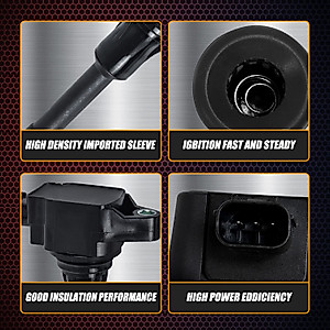 RANSOTO Ignition Coil Packs Compatible with Nissan 2005-2007 Armada 2004 Pathfinder 2004-2007 Titan 2004-2007 Infiniti Qx56 Replace 22448-7S015 C1483 5C1482 UF510