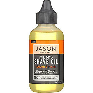 JASON Men's Coarse Hair Shave Oil, 2 oz. (Packaging May Vary)