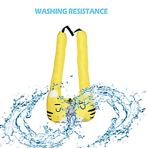 KAKIBLIN Multifunctional Portable Nursery Pillows for Car Seat, Head Support Stroller Pillow, Soft Organic Cotton Toddler Pillows for Sleeping and Feeding, Perfect for Travel, Toddler Cot,Yellow