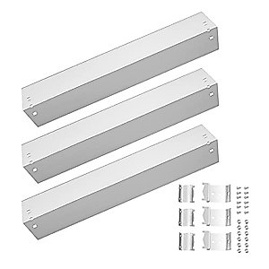 Clivimi 18 15/16" Stainless Steel Gas Grill Replacement Parts with Grill Hanger Brackets for Chargriller 3001, 3008, 3030, 4000, 4208, 5050, 5072, 5252, 5650, King Griller 3008, 5252, Fit Grill Burner