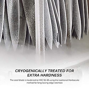 KYOKU Samurai Series - Nakiri Japanese Vegetable Knife 7" - Full Tang - Japanese High Carbon Steel Kitchen Knives - Pakkawood Handle with Mosaic Pin - with Sheath & Case