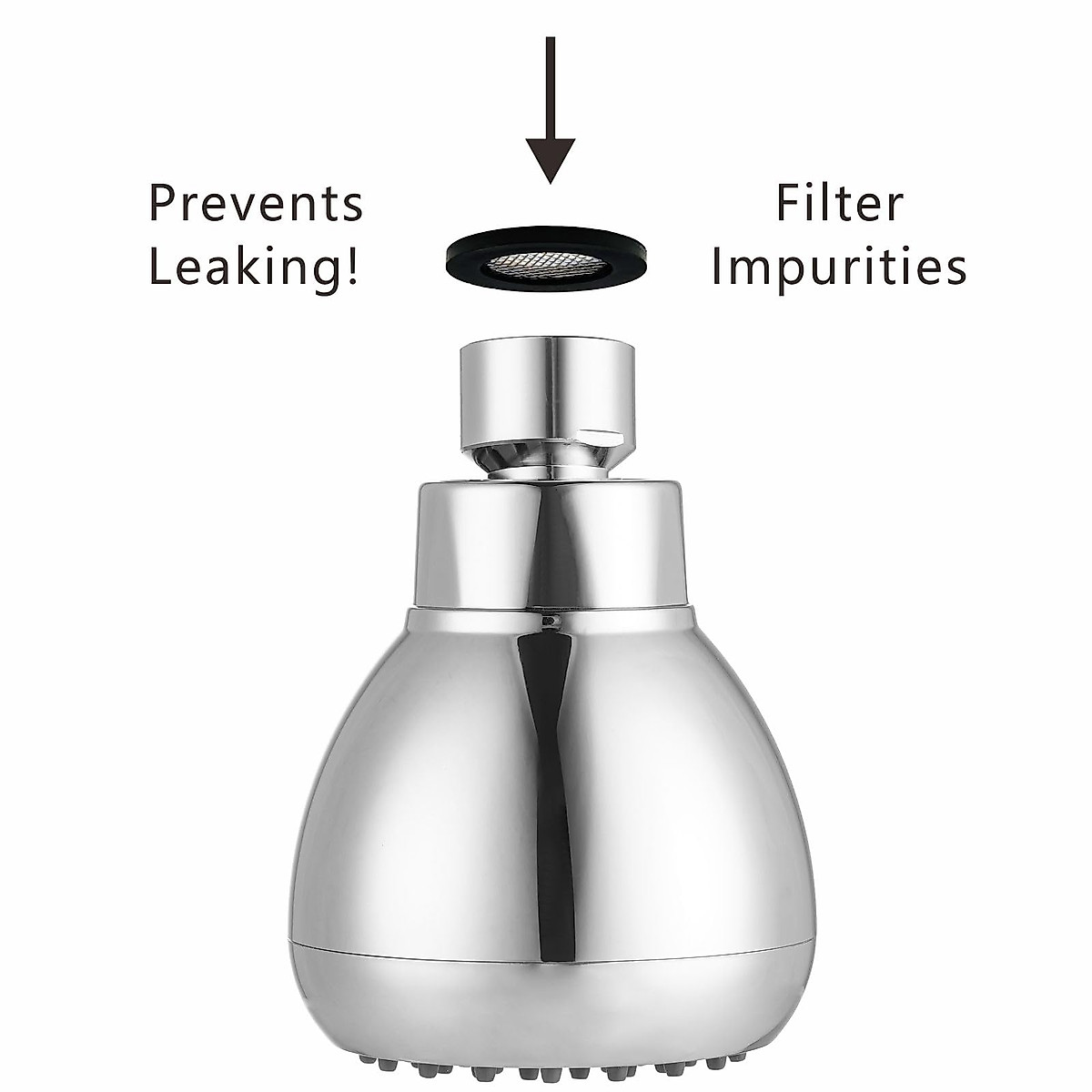 4 Pack Shower Head Filter Gasket, 3/4" Rubber Washer for 1/2" Fixed Shower Head/Handheld Shower Hose Connector, Creates A Seal to Prevent Leakage