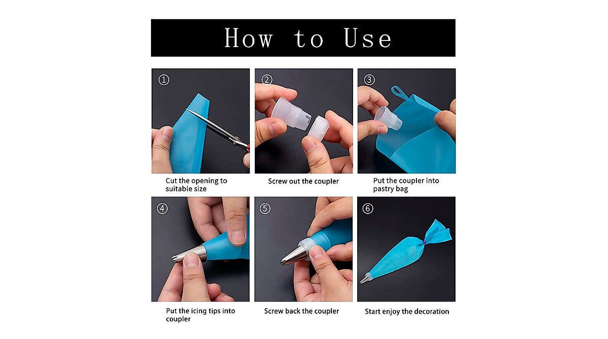 Wddeevoi Piping Bags Set - 18 Tips & Tools for Cakes