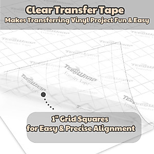 TECKWRAP Permanent Adhesive Vinyl Bundle for Crafting Cutter 12" x 36"/Rolls (Matte Lavender Purple,Ivory White,Cyan Blue,Light Pink,Mint Green)