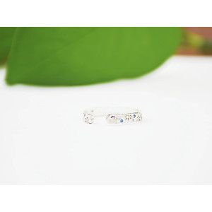 Pearl Leaf Rings, Sterling Silver Rings, Adjustable Rings, Engagement Rings For Women Resizable Pink