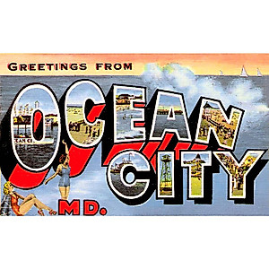 CafePress Ocean City Maryland Greetings Mug Ceramic Coffee Mug, Tea Cup 11 oz