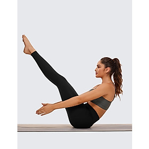CRZ YOGA Women's Naked Feeling I Workout Leggings 28 Inches - High Waisted Full-Length Yoga Pants Black Medium