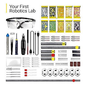 Geeek Club Robot Building Kit for Kids and Adults - Smart Nano Bots STEM Robotics Kits with Tools - Educational DIY Build Your Own Robot Set - Circuit Board Engineering Robotic Kid Science Toys