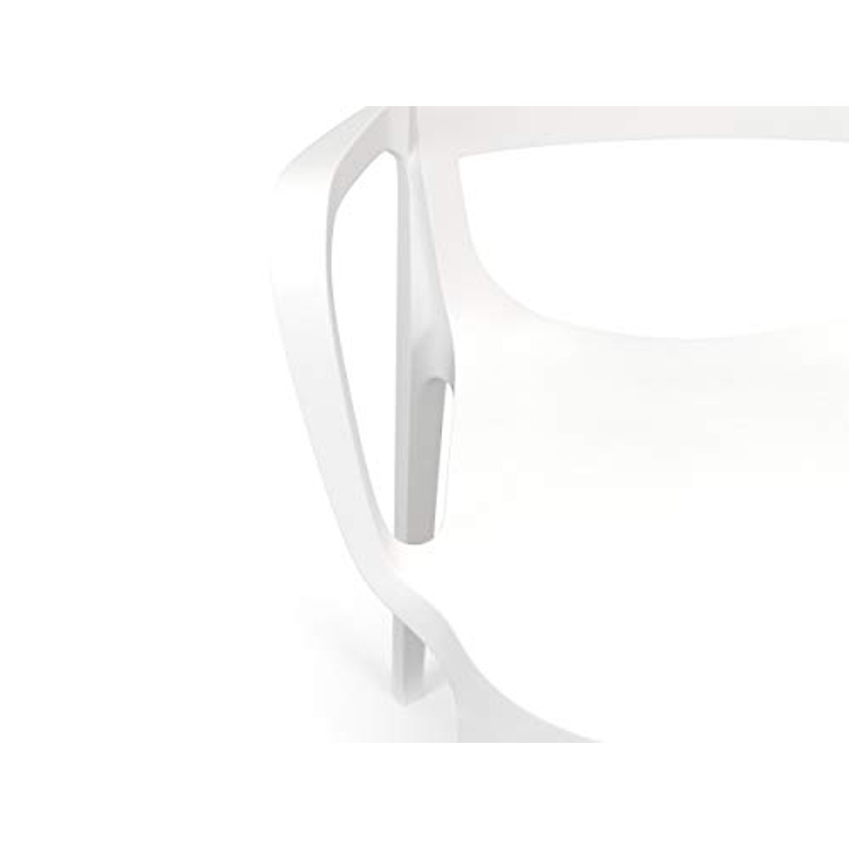 HON Basyx Prodigy Commercial-Grade 2-Pack Stackable Arms, Indoor & Outdoor Chair, White