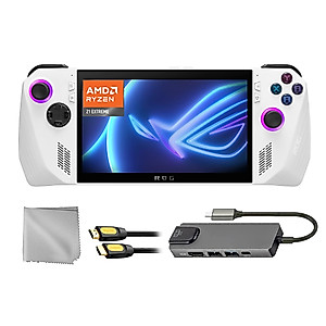 ASUS ROG Ally 512GB Gaming Handheld 7-inch Touchscreen 120Hz FHD 1080p AMD Ryzen Z1 Extreme Processor, Hub, HDMI Cable, 3 Accessories: 4 in 1 Bundle