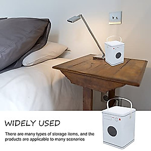 Washing Machine Shape Candy Storage Box Food Storage Containers with Lid Multigrain Storage Tin Canister Bin Sundries Holder Decor