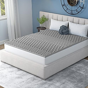 Vibe 2” Cool Pod Convoluted Gel Memory Foam Mattress Topper, California King