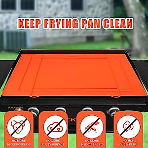 36'' Griddle Mat for Blackstone, Cuttable Silicone Griddle Mat Non-Stick Grill Mats Griddle Grill Silicone Cover Griddle Protective Mat Griddle Mat Protector (36/28/22inch)