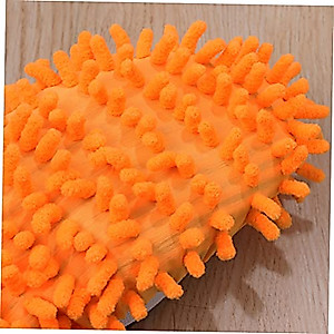 Cleaning Mop 4 Pcs Floor Cleaner Mop Cleaning Mops Floor Mops Slippers Lazy Mop Slippers Floor Cleaning Slipper Lay Shoe Cover Orange Washable The Lazy Dust Mop Slipper Mop Cap