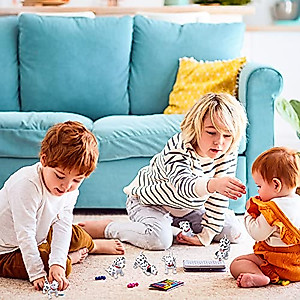 18 Pieces Mini Dog Animals Miniature Figurines Resin Dalmatian Cake Toppers Terrarium Crafts Ornament for Cake Decoration Garden Home Party Decor(18)