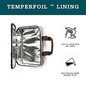 Rachael Ray Lasagna Lugger, Thermal Insulated Casserole Carrier for Hot or Cold Food, Lugger Tote for Pockluck, Parties, Picnic, and Cookouts, Fits 9" x 13" Baking Dish, Sea Salt Grey