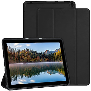 Case for All-New Amazon Kindle Fire HD 10 Tablet & Fire HD 10 Plus Case(11th Generation, 2021 Release) 10.1" - PU Leather Trifold Stand Cover Ultra Lightweight Slim Shell Stand Cover Auto Wake/Sleep