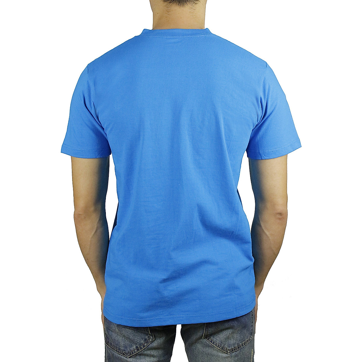 Access Men's Heavyweight Short Sleeve Cotton V-Neck T-Shirt (Pack of 3) (Aqua, X-Large)