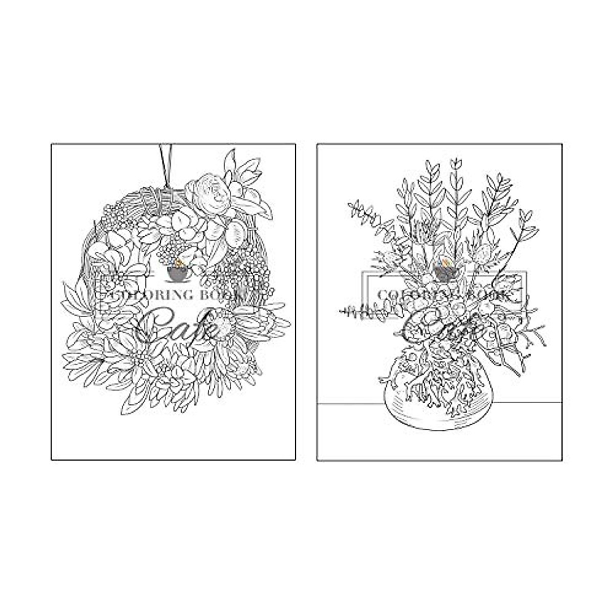 Winter Florals Coloring Book: An Adult Coloring Book Featuring Winter Floral Arrangements, Beautiful Holiday Bouquets and Exquisite Christmas Flowers