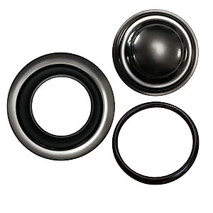 HausinLuck Garbage Disposal Flange, Black Garbage Disposal Drain Garbage Disposal Sink Flange and Stopper, Garbage Disposal Flange Plug For 3-1/2 Inch Drain Hole, Sink Flange and Stopper