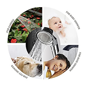 TIDYENDURE Quick Connect Faucet Sprayer Set - Metal Detachable Faucet Sink Hose Attachment with Handshower for Bathroom Rinsing, Hair Washing, Pet Grooming and Garden Cleaning (Silver)