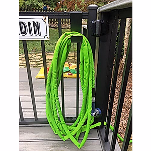 MIDE Products Aluminum Slip-on Fence Hooks, Fits 1-1/4 Inch to 1-5/8 Inch Thick Fences, 10" Long, Black