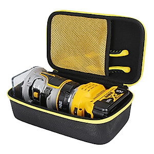 AIKANG 3 Pcs Hard Case,Case for DEWALT 20V Max XR Cordless Router, Brushless(DCW600B),Portable Carrying Storage Bag for Router Bits, Case Only