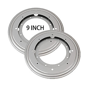 2Pack 9" Lazy Susan Hardware 5/16 Thick Turntable Bearings 750lbs Load Capacity Lazy Susan Turntable Swivel Plate Base for Rotating Table, Kitchen Storage, Serving Tray, Corner Shelves, Book Rack