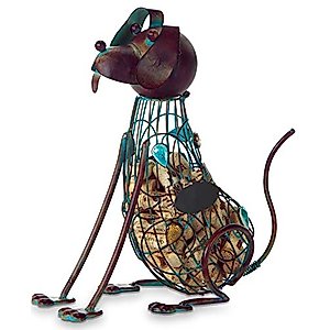 Picnic Plus Dog Cork Caddy Wine Cork Holder Displays and Stores Over 55 Wine Corks
