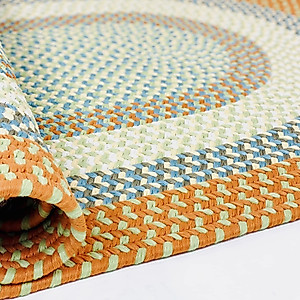 Colonial Mills Kingston Braided Rug, 4x6, Orange