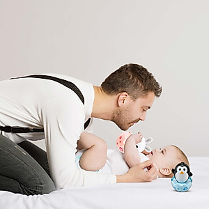 Cagemoga 6 Pcs Easter Musical Tumbler Wobbler Roly Poly Baby Toys Penguin Bunny Chick Tummy Time Wobbler Enlightenment Toy Tumbler Early Education Toys for Kid Toddler Gifts