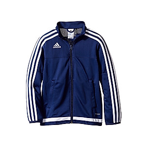 adidas Unisex-Child Soccer Tiro 15 Training Jacket, Dark Blue/White/New Navy, Medium