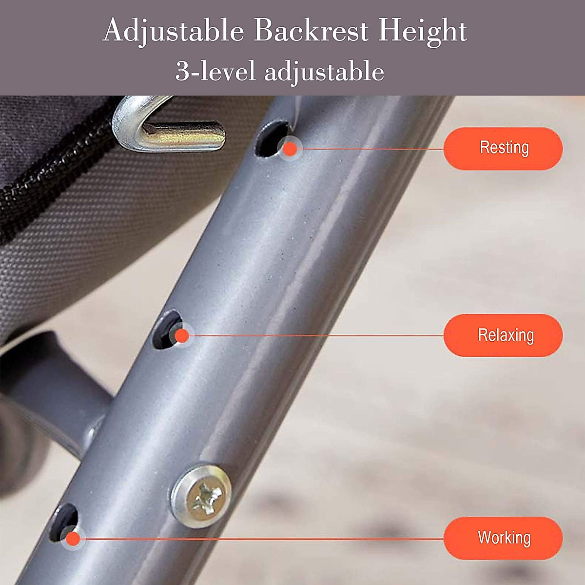 Yfybed Lazy Chair with Ottoman, Foldable Modern Lounge Chair with Footrest & Armrest, Reclining Leisure Sofa Armchair Cozy Reading Chair for Bedroom/Office/Hosting/Living Room/Dorm Rooms/Garden, Grey