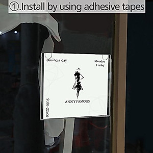 NIUBEE 10-Packs 8.5x11 Sign Holder Horizontal for Wall Door, Clear Acrylic Picture Frame for Paper with Free 3M Tape and Mounting Screws